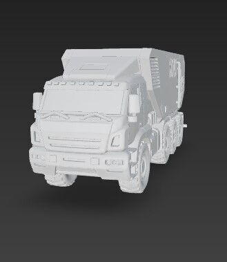 3D Printable Concept Military Transport Truck Model 3D model 3D ...