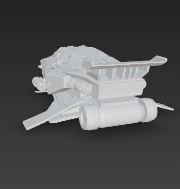3D Printable Sci Fi Spaceship Model 3D model 3D printable | CGTrader