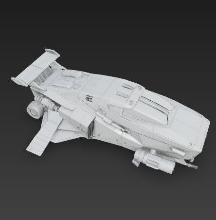 3D Printable Sci Fi Spaceship Model 3D model 3D printable | CGTrader