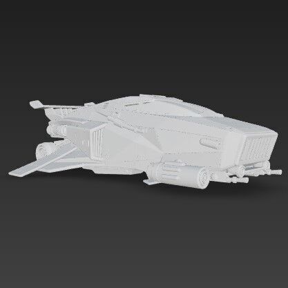 3D Printable Sci Fi Spaceship Model 3D model 3D printable | CGTrader