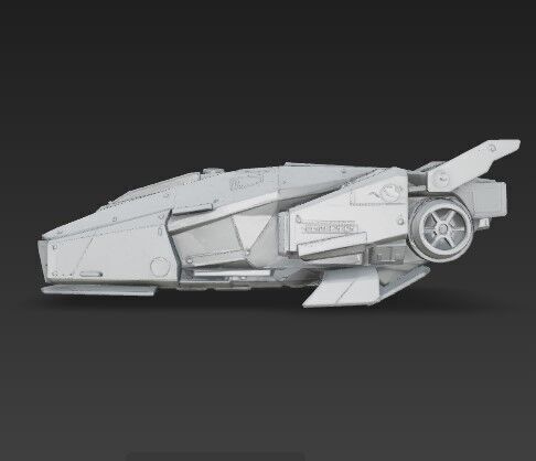 3D Printable Sci Fi Cargo Dropship 3D model 3D printable | CGTrader