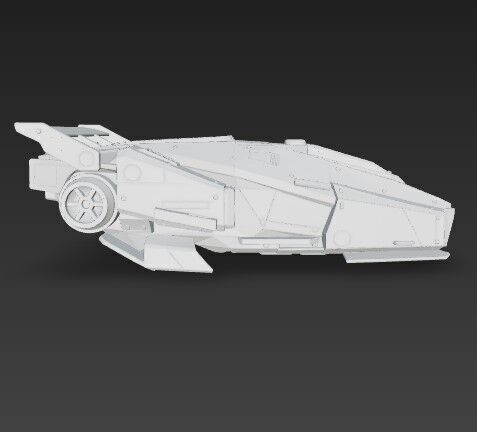 3D Printable Sci Fi Cargo Dropship 3D model 3D printable | CGTrader