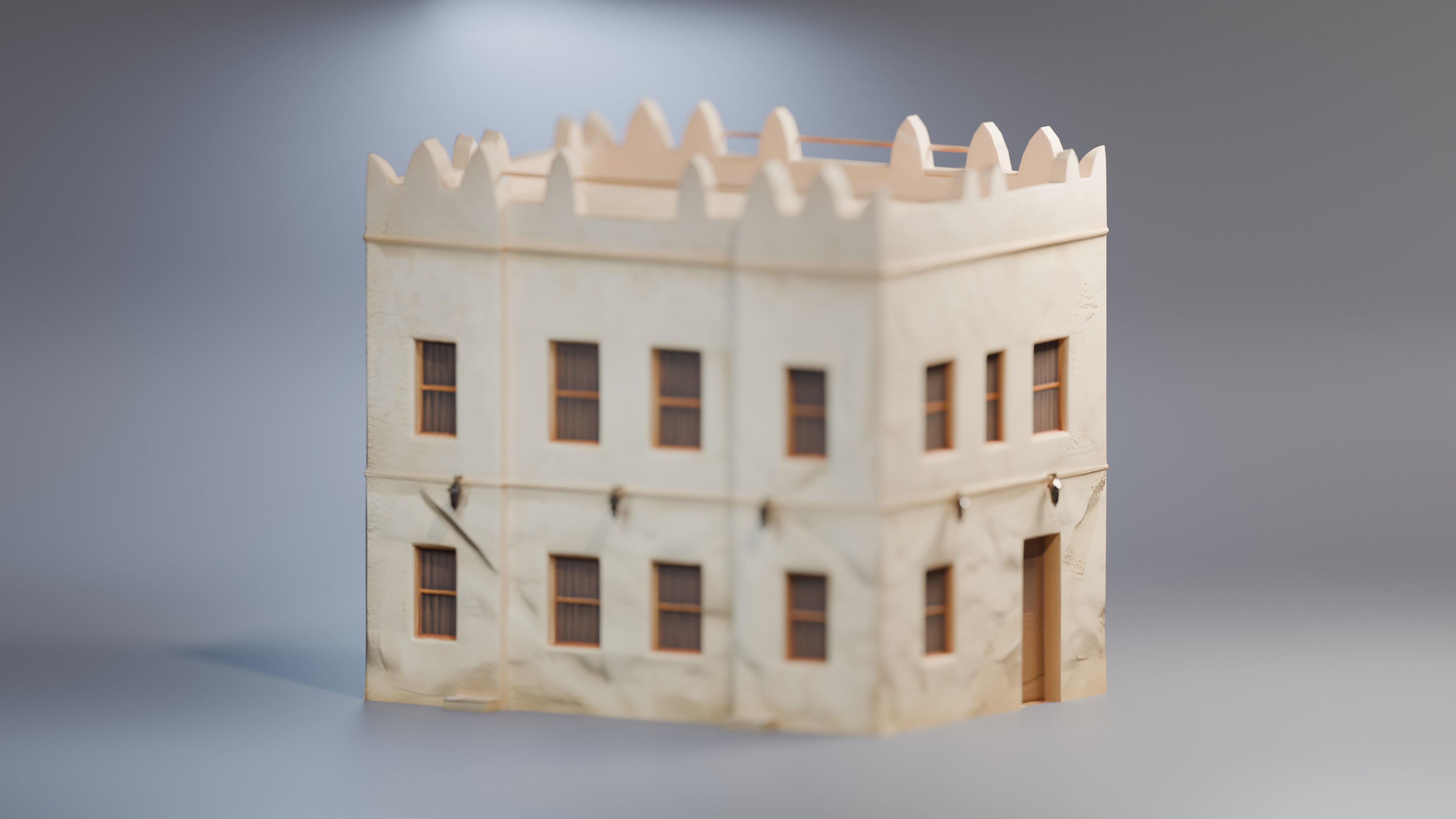 3D model Traditional Arabian Village Middle Eastern Architecture VR ...