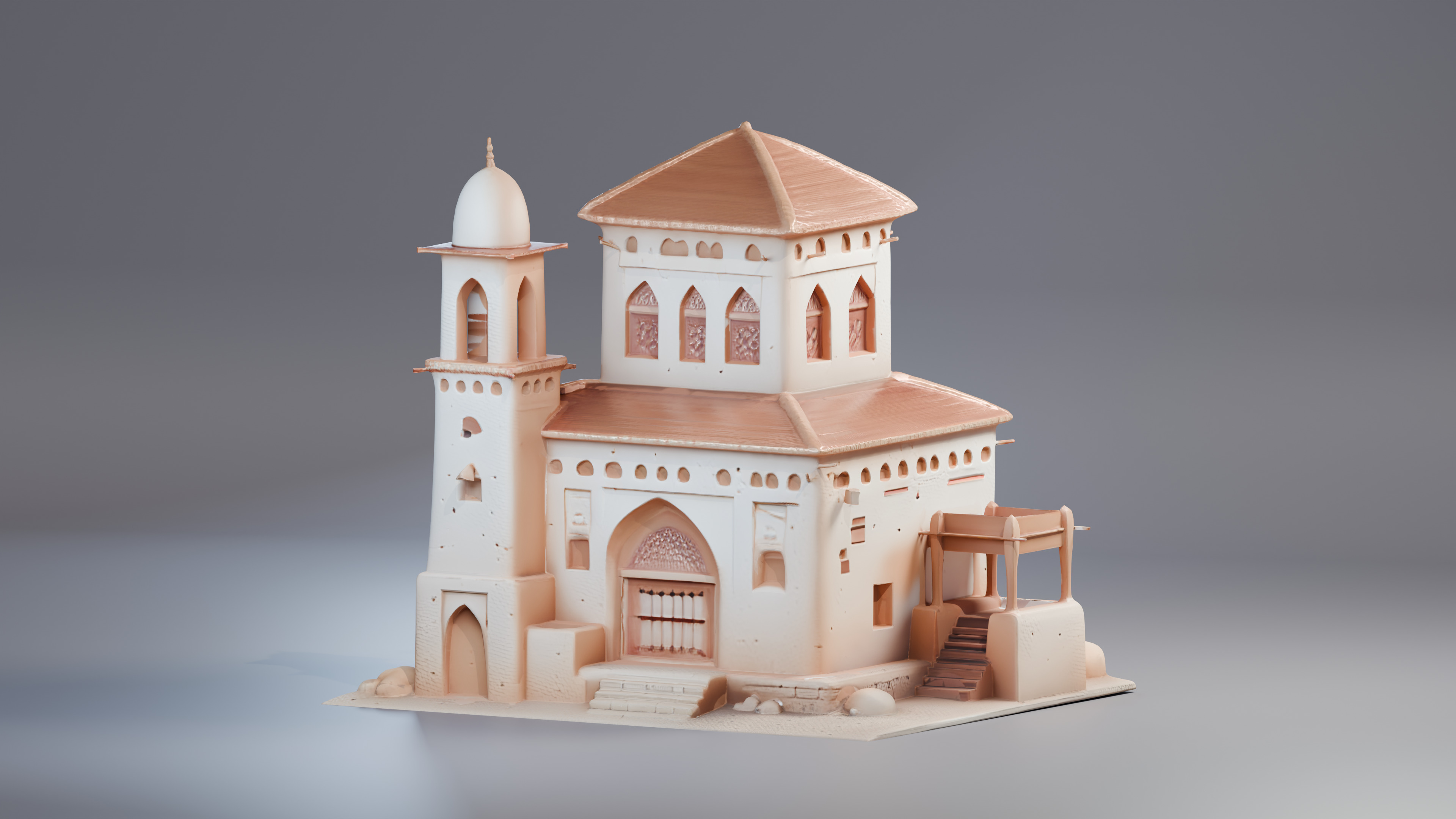 3D model Traditional Arabian Village Middle Eastern Architecture VR ...