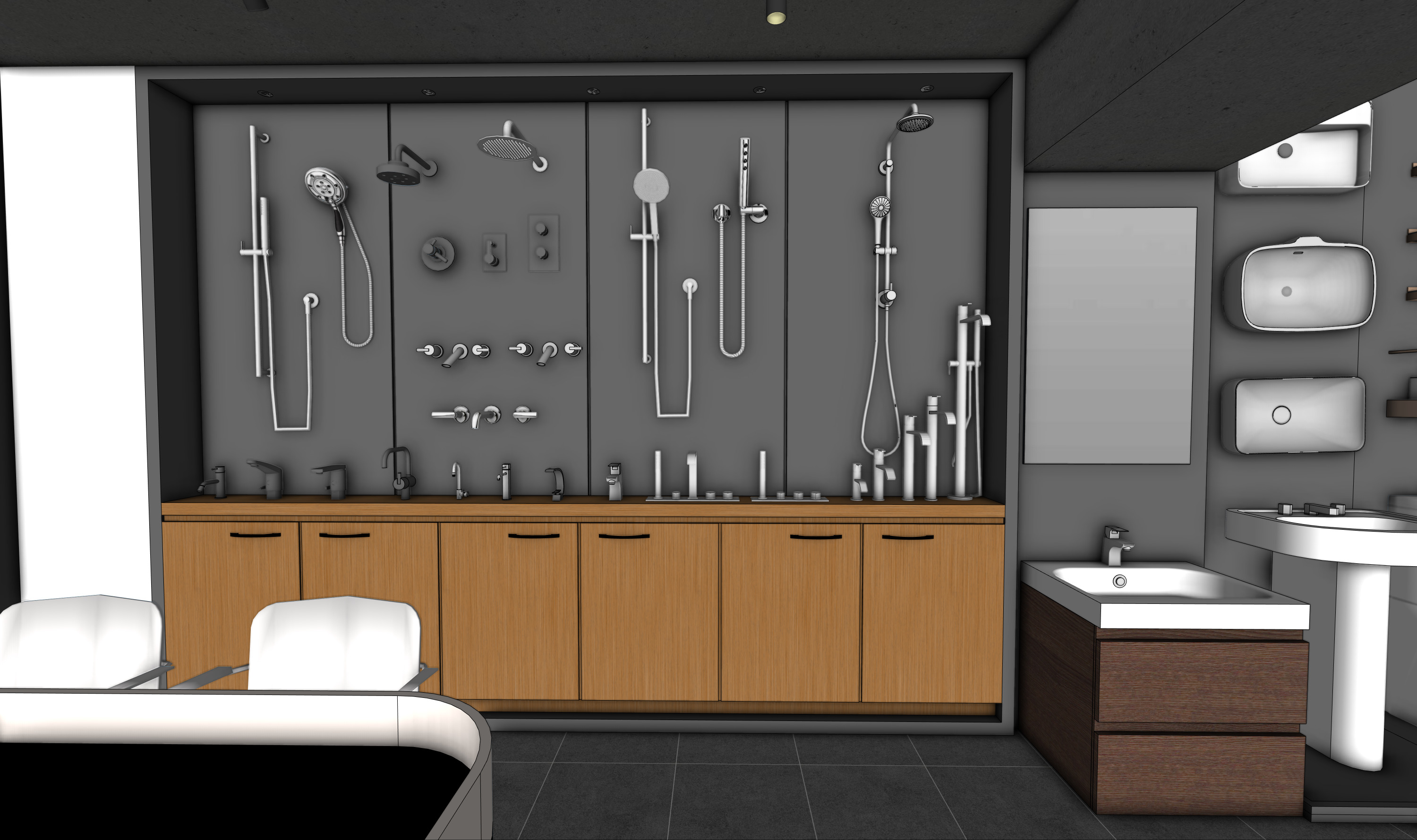 SANITARY SHOWROOM 3D model | CGTrader