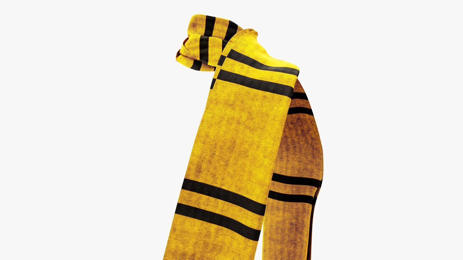 3D model Harry Potter Scarf Hogwarts Hufflepuff VR / AR / low-poly ...