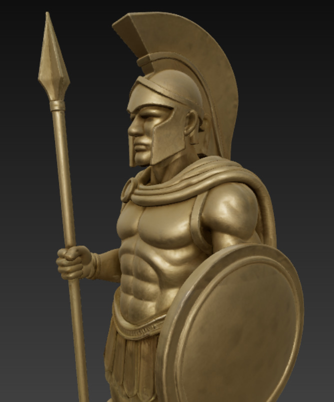 Ancient Greek Hoplite Warrior Stylized 3D Model free 3D model | CGTrader