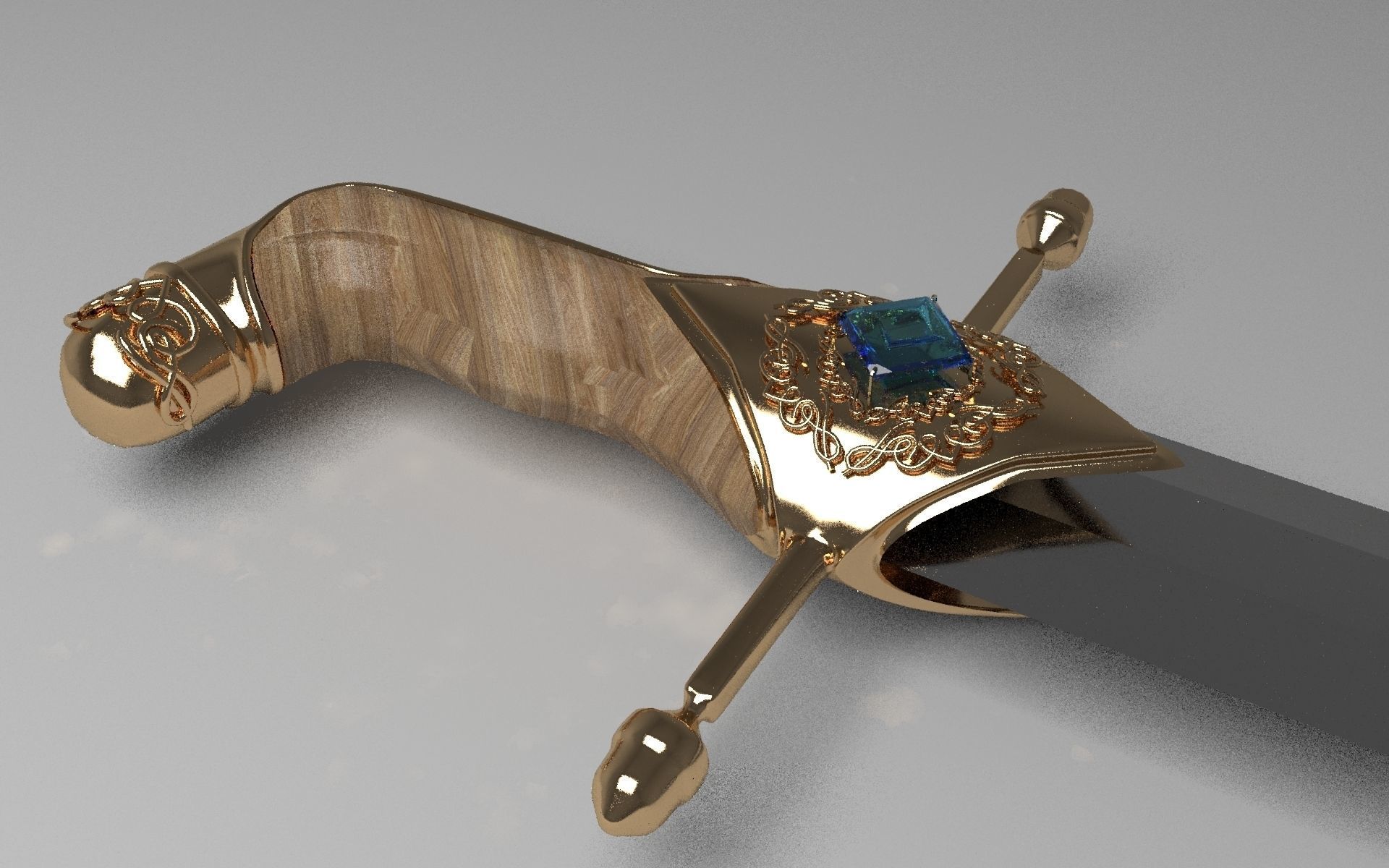 sword east free 3D model | CGTrader