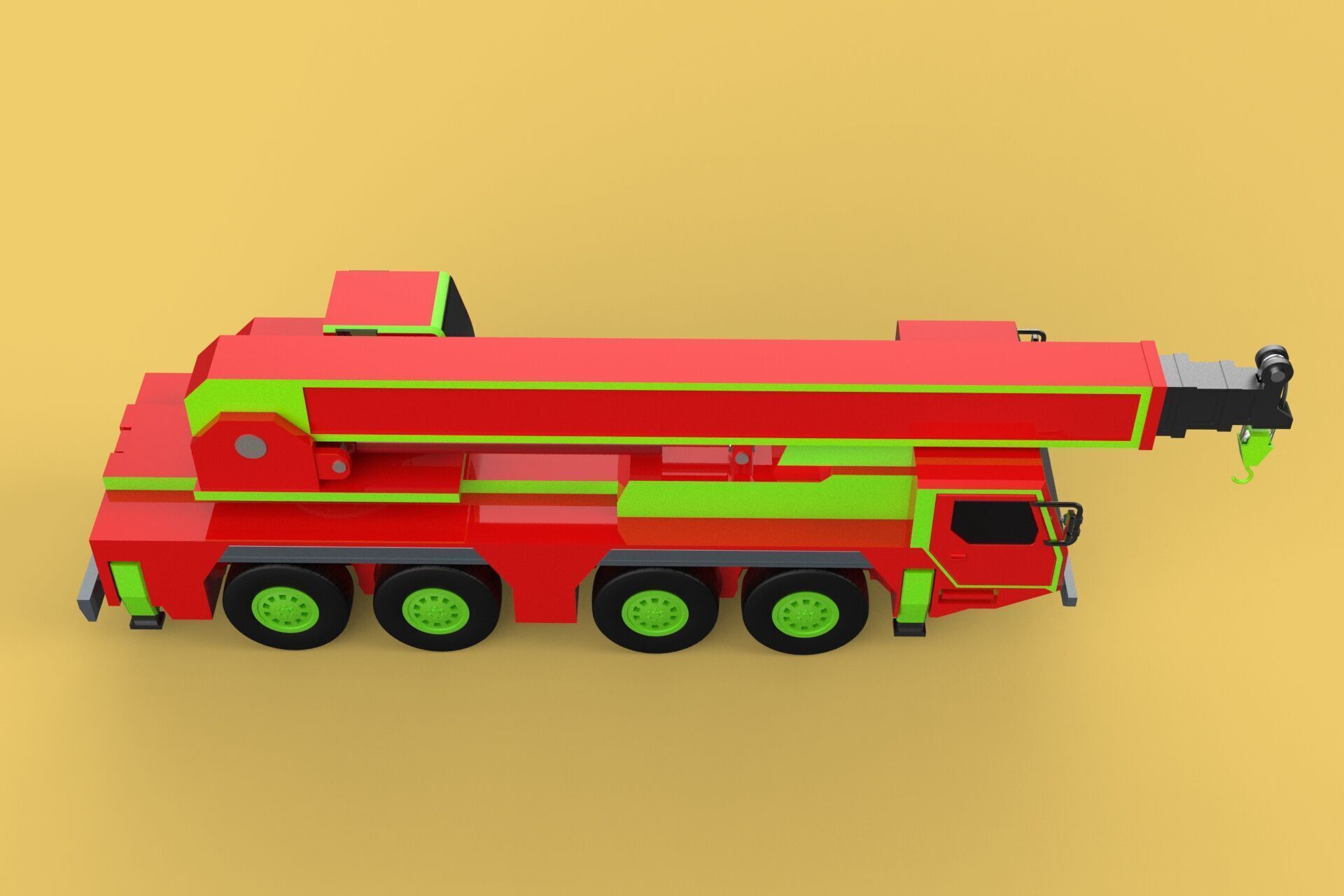 FIRETRUCK FIREFIGHTER FIREFIGHTING FIREMAN ENGINE MOBILE CRANE 3D model ...