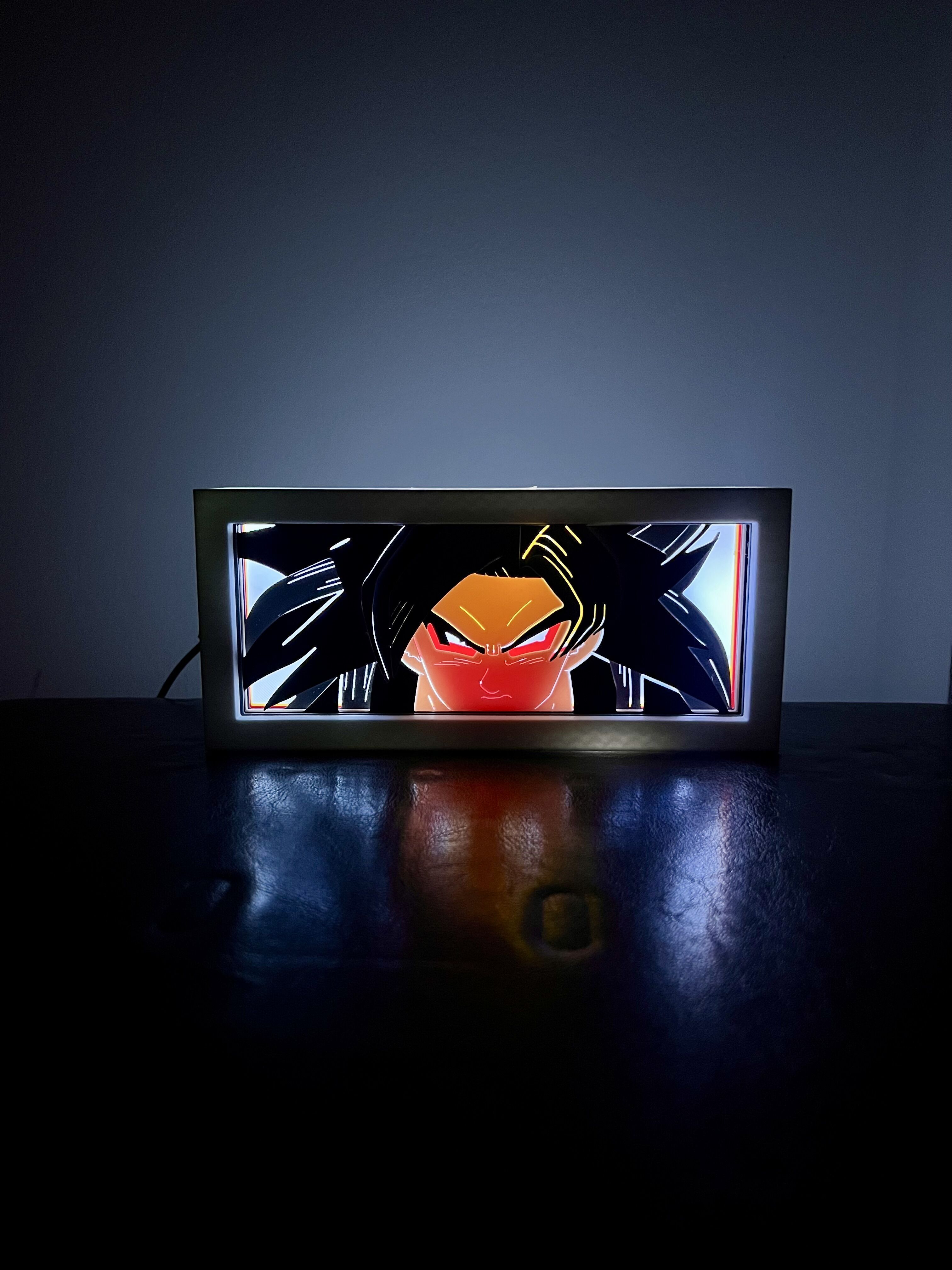 Goku Super Saiyan 4 - LED Lightbox NO AMS NEEDED free 3D model 3D ...