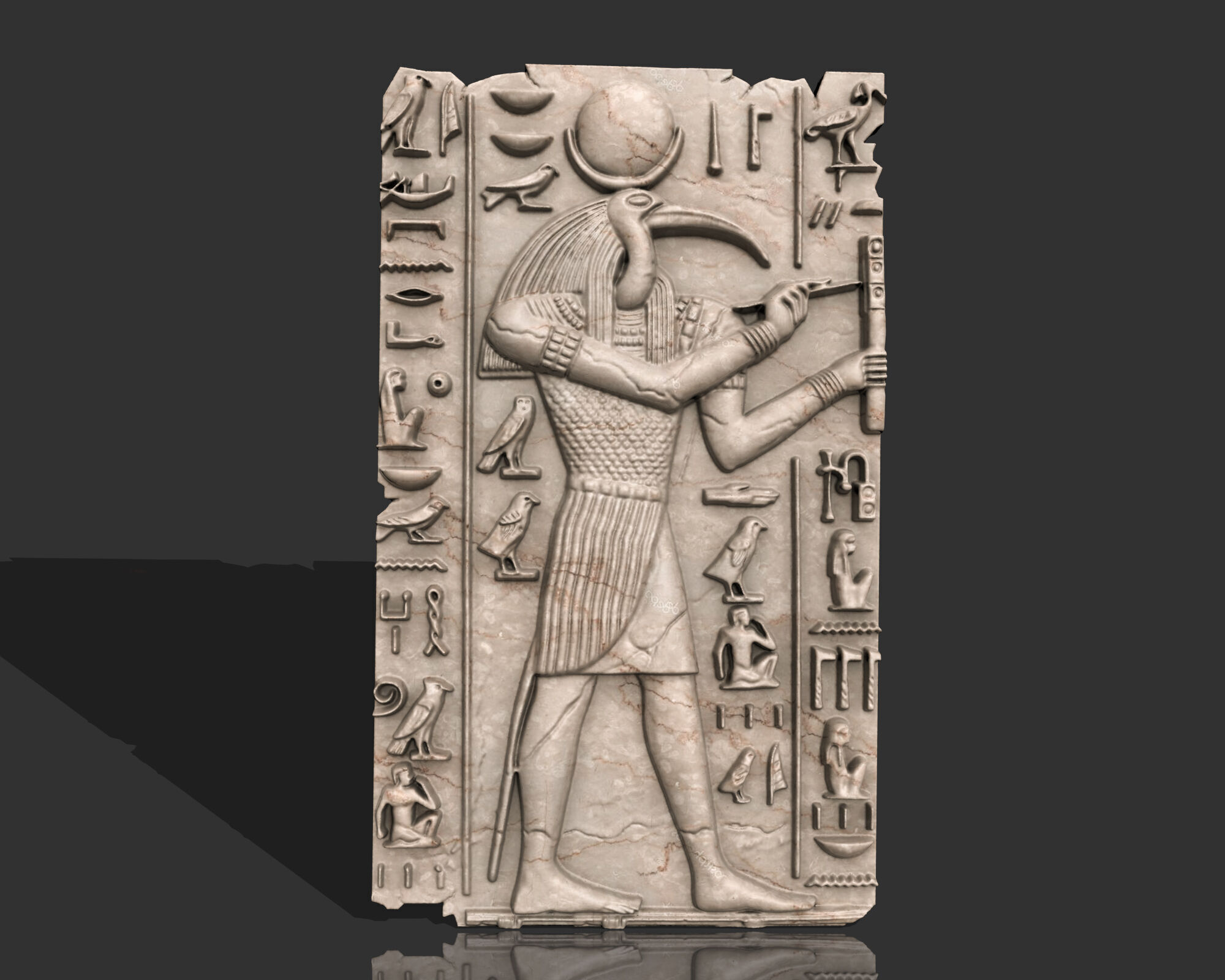 copy of the original artifact HORUS ANCIENT EGYPTIAN 3D model 3D printable | CGTrader