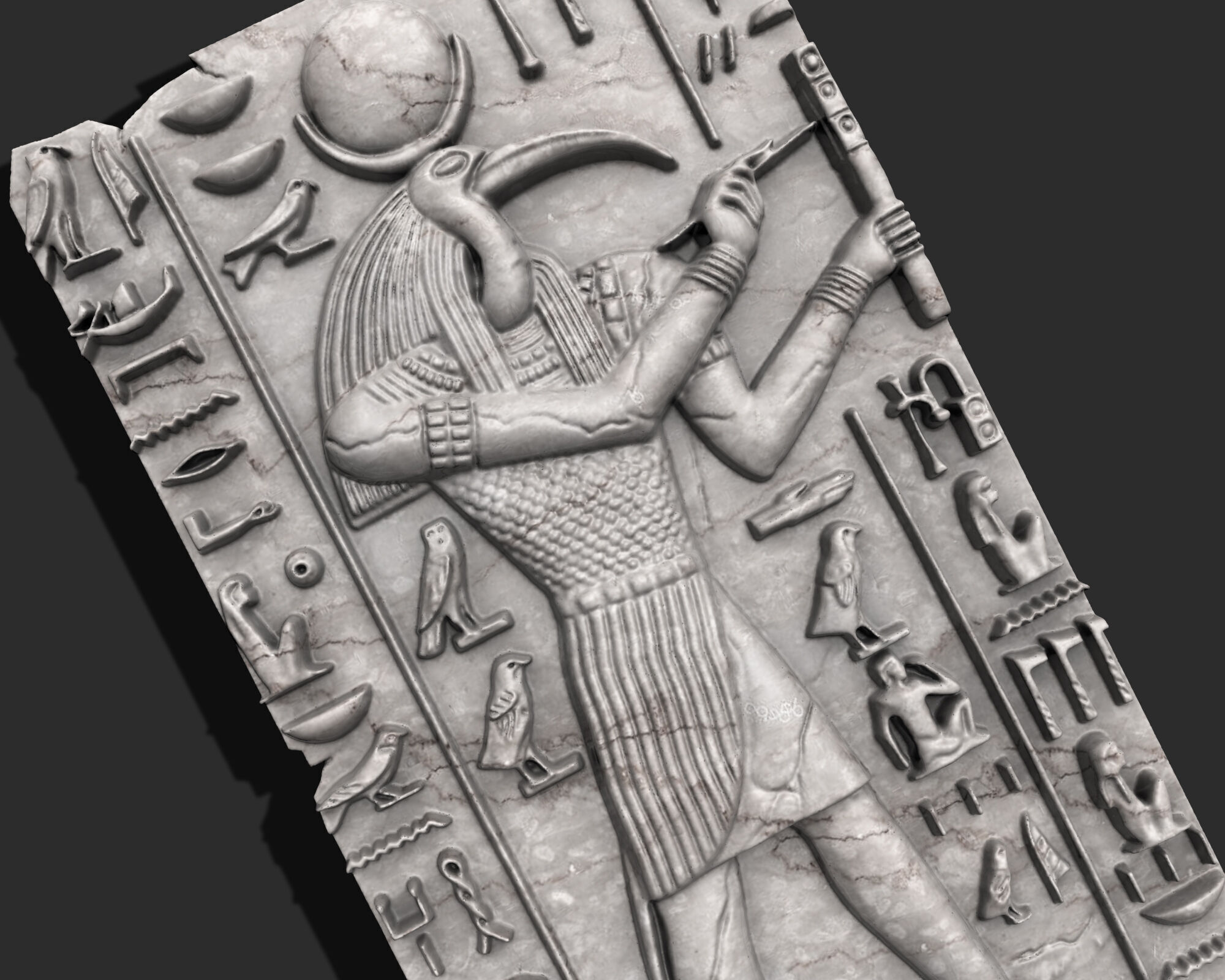 copy of the original artifact HORUS ANCIENT EGYPTIAN 3D model 3D printable | CGTrader