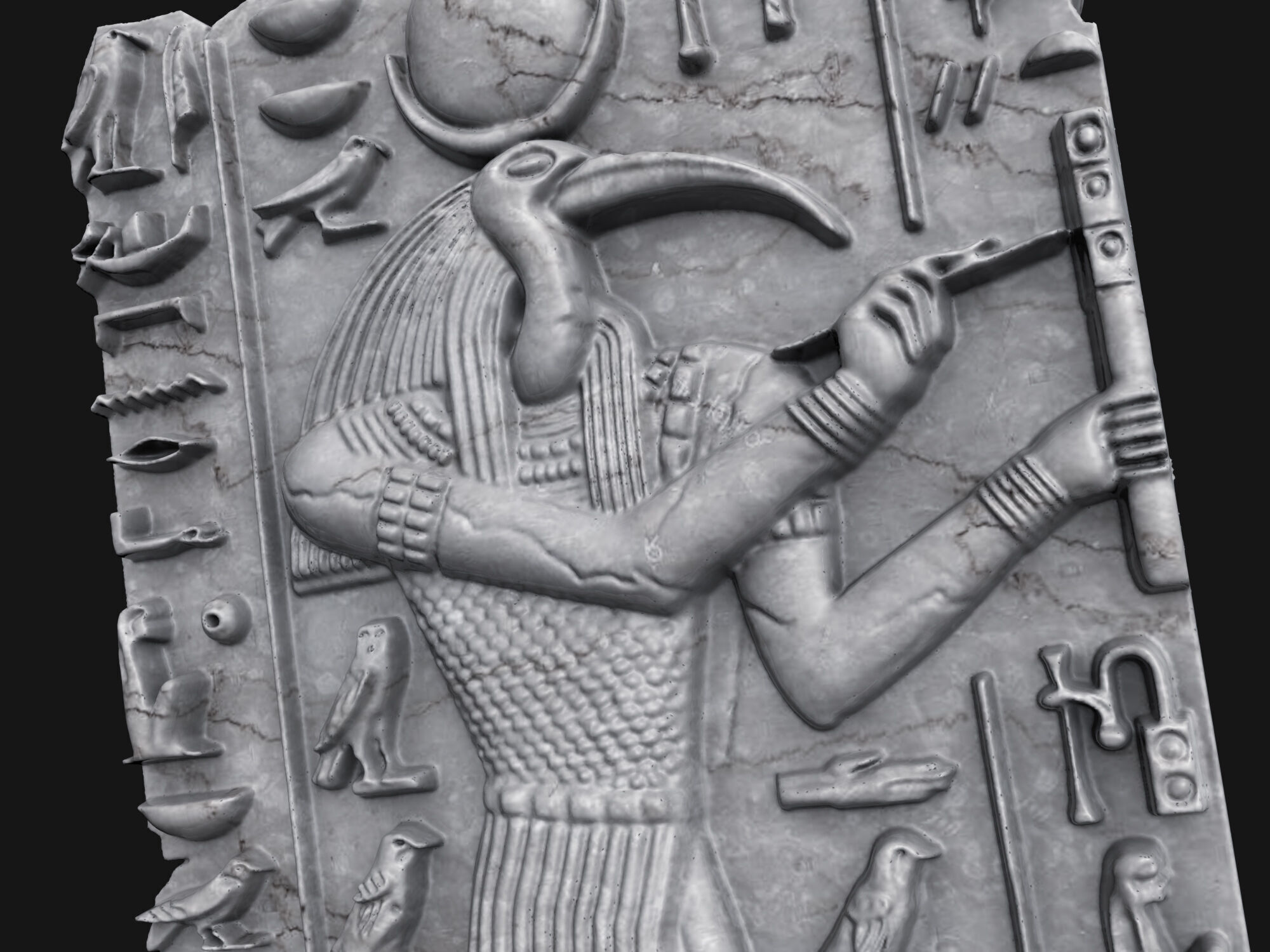 copy of the original artifact HORUS ANCIENT EGYPTIAN 3D model 3D printable | CGTrader