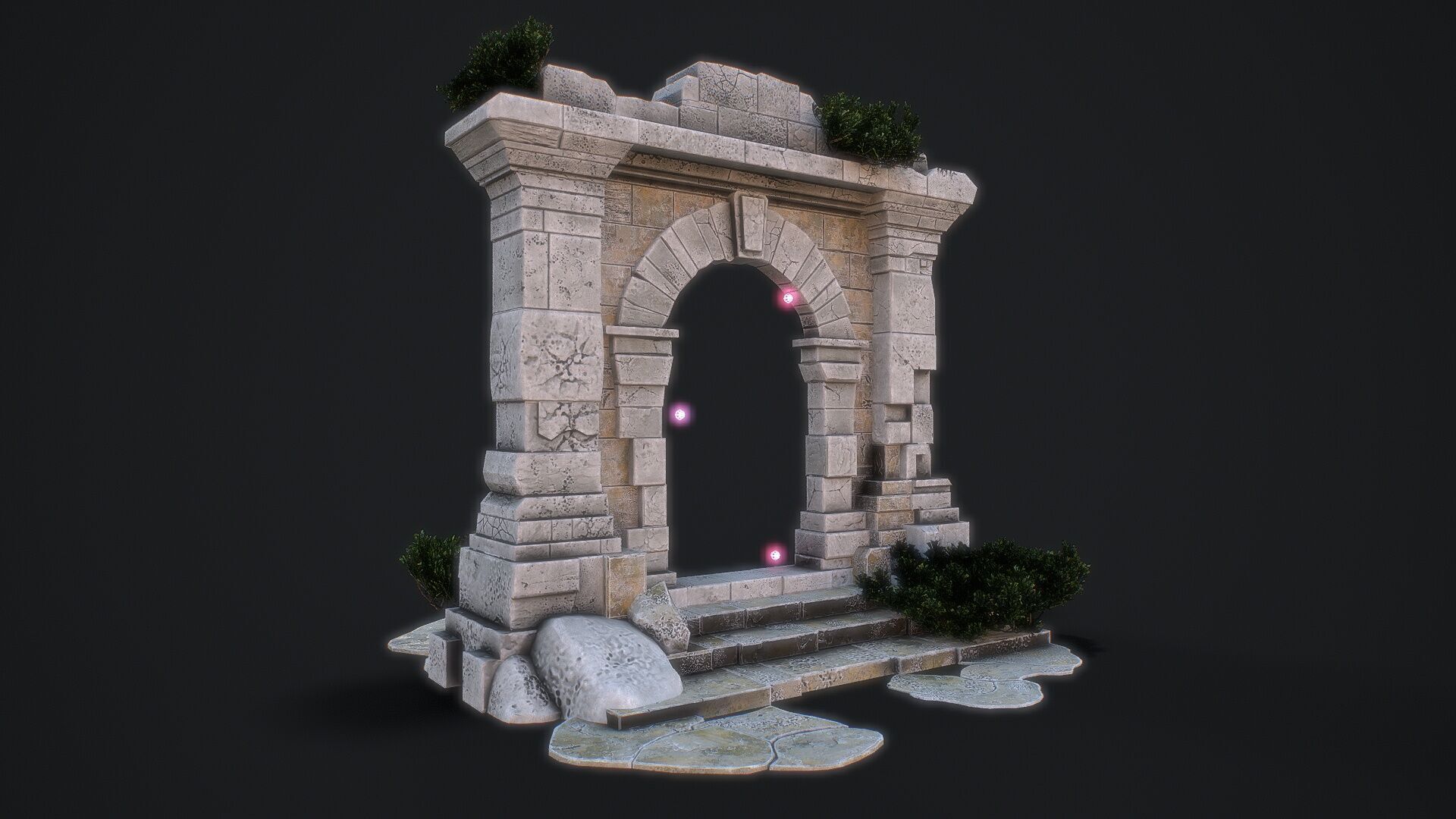 3D model Medieval Arch game ready 3d model VR / AR / low-poly | CGTrader