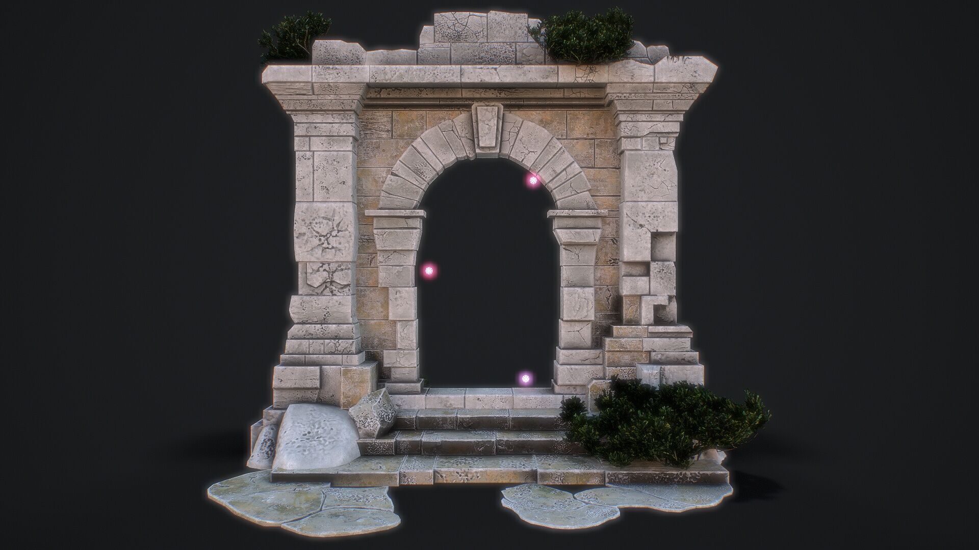 3D model Medieval Arch game ready 3d model VR / AR / low-poly | CGTrader