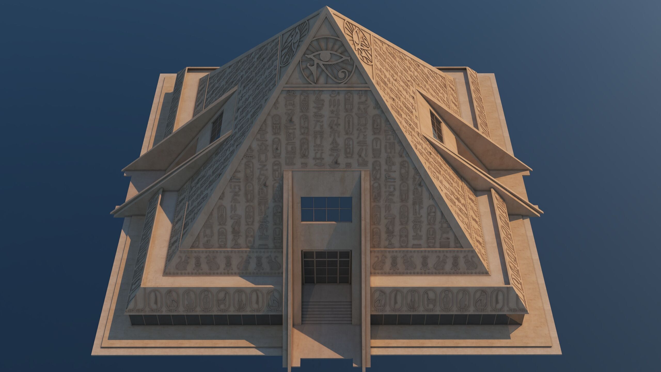 Futuristic Egyptian Pyramids - 001 - New 3D model | CGTrader