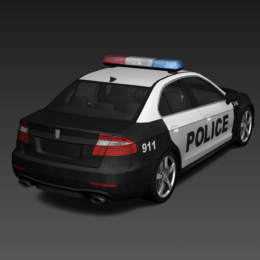 3D model Generic Police Cars VR / AR / low-poly | CGTrader