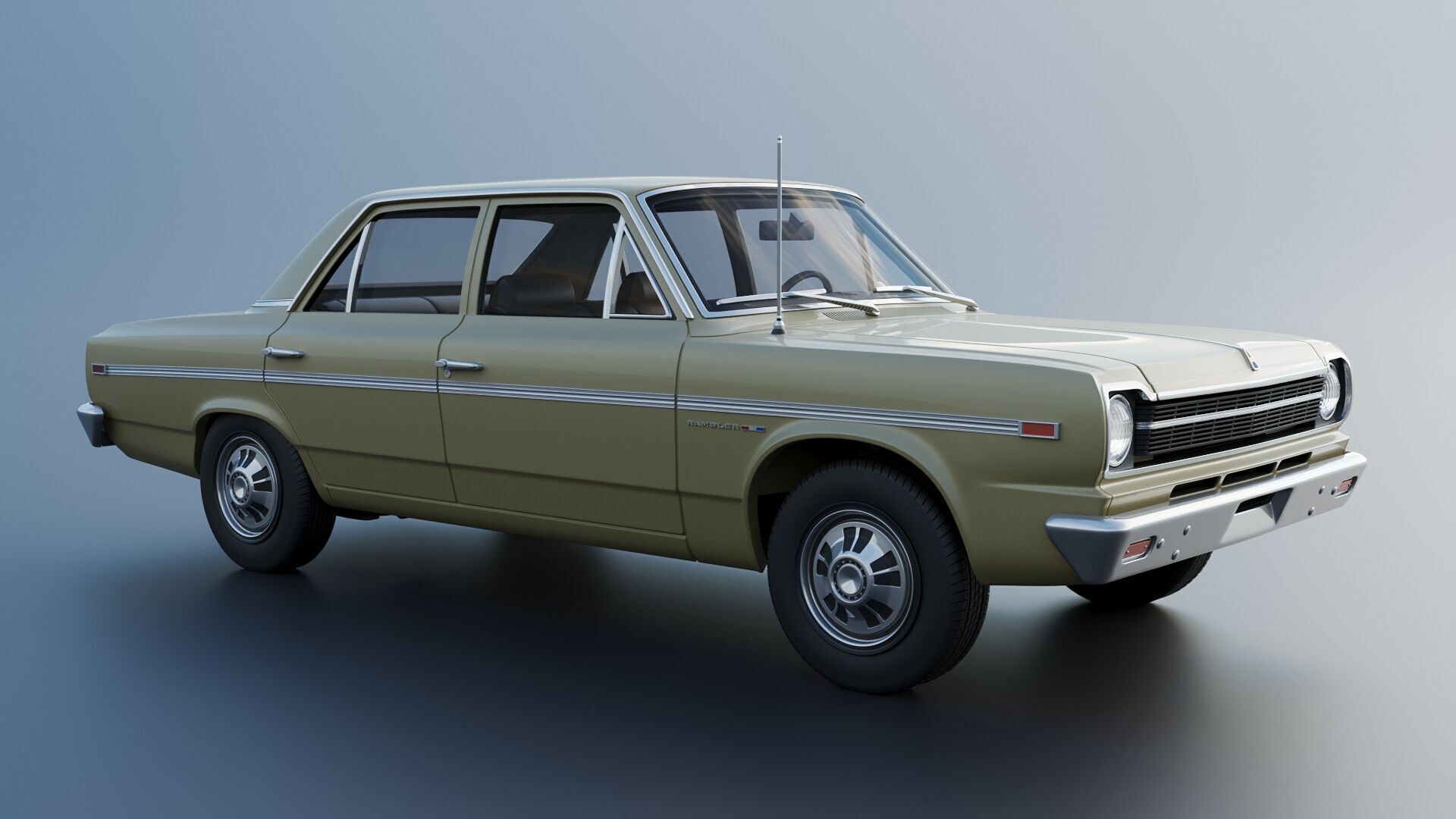 AMC Rambler Four-Door Sedan 1969 3D model 3D printable | CGTrader