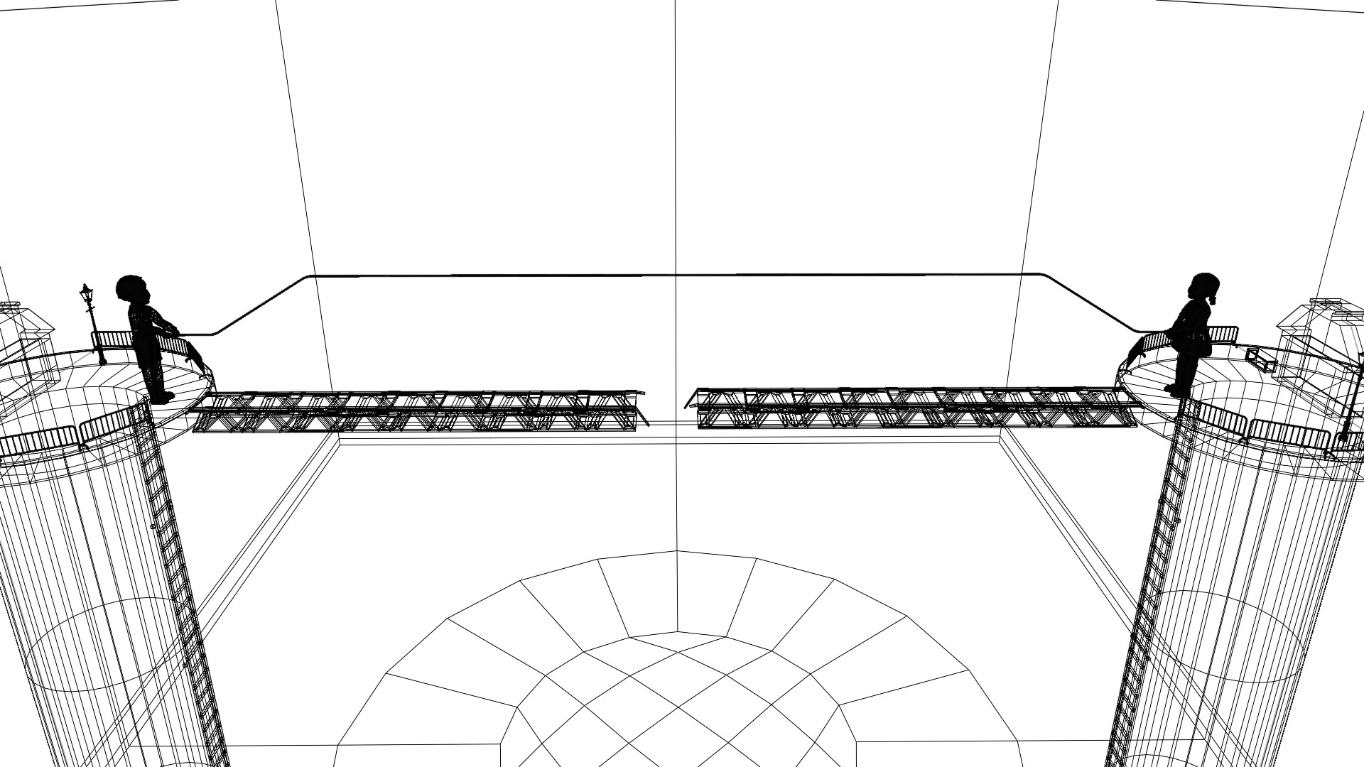 3D model Squid Game Jump Rope Map Low Poly 3D model VR / AR / low-poly ...