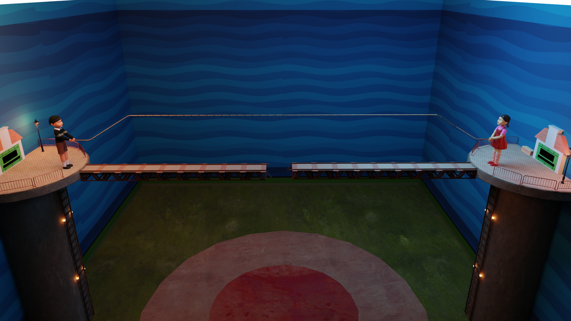 3D model Squid Game Jump Rope Map Low Poly 3D model VR / AR / low-poly | CGTrader