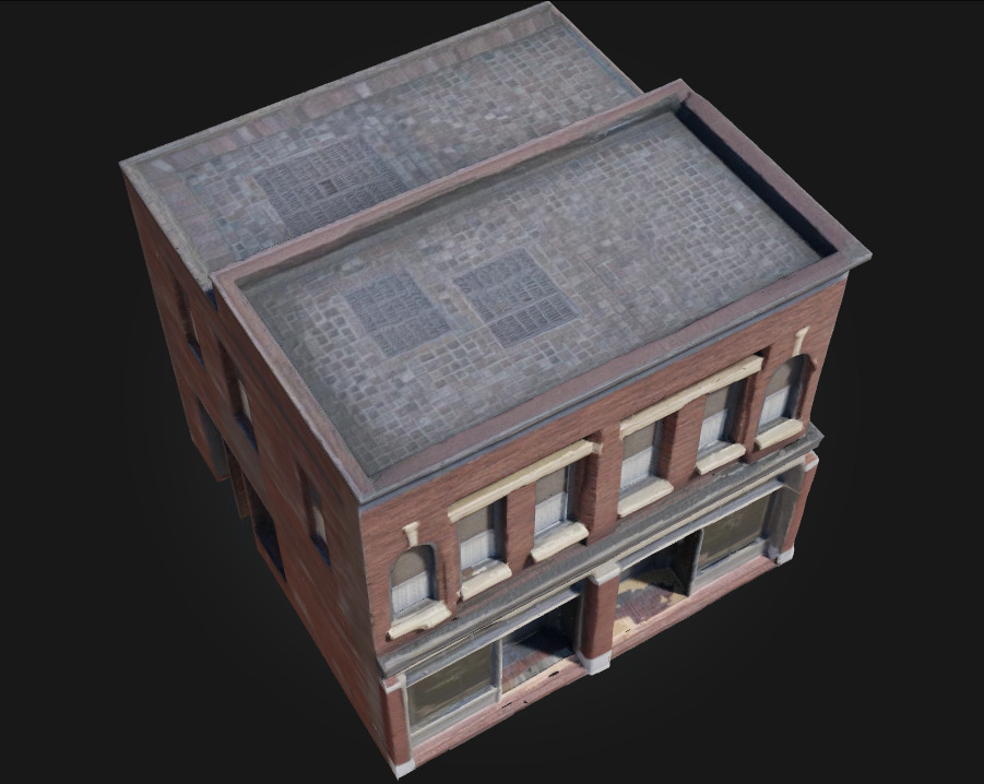 Three-Story Brownstone Building Classic Urban Elegance free 3D model ...