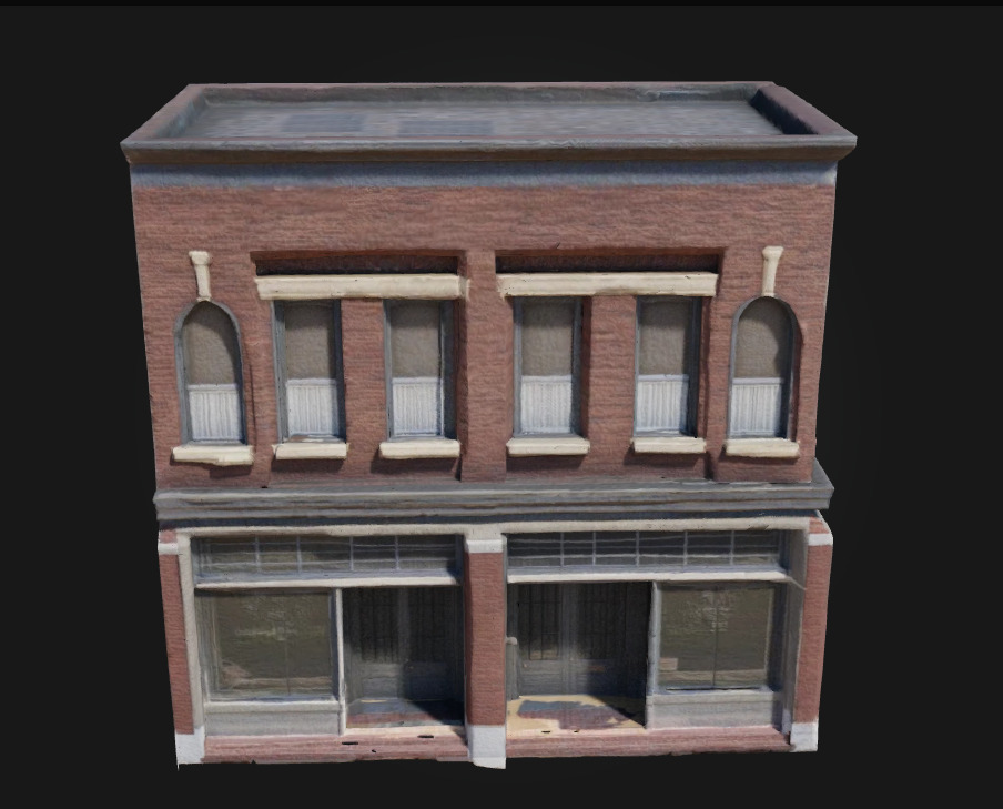 Three-Story Brownstone Building Classic Urban Elegance free 3D model ...
