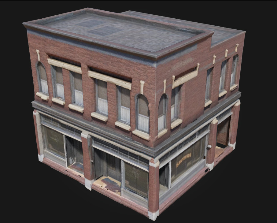 Three-Story Brownstone Building Classic Urban Elegance free 3D model ...
