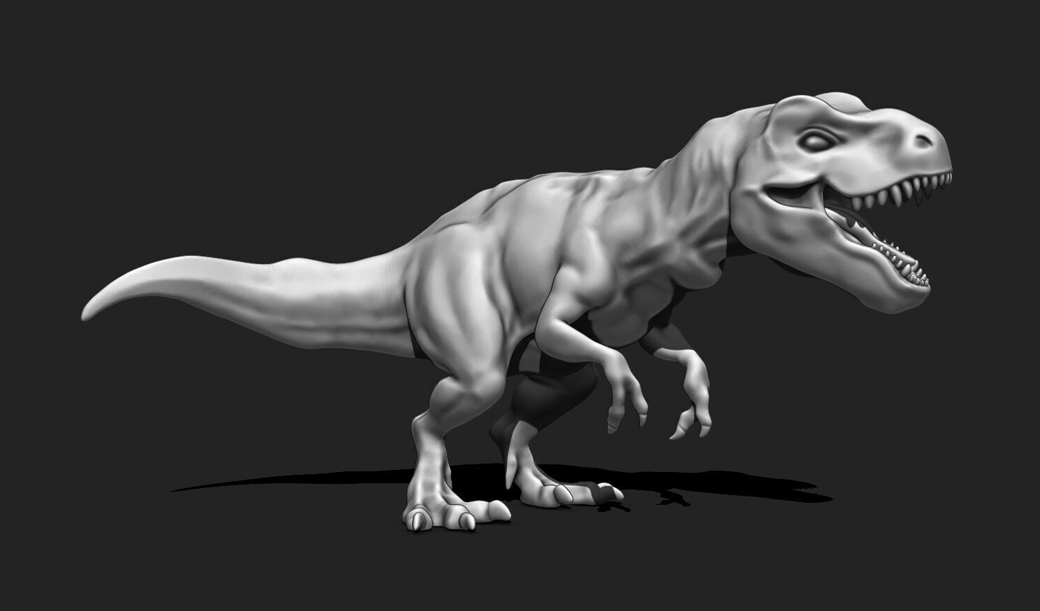 Dinosaur T-Rex STL - Realistic Tyrannosaurus Rex 3D model 3D printable ...