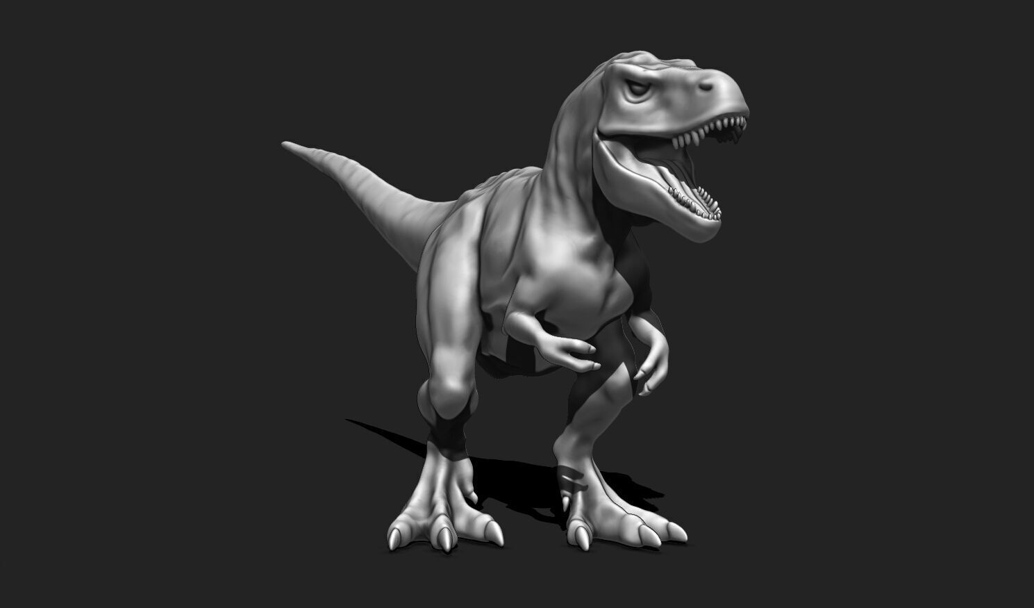 T-Rex STL Model - Prehistoric Creature 3D Print Ready 3D model 3D ...