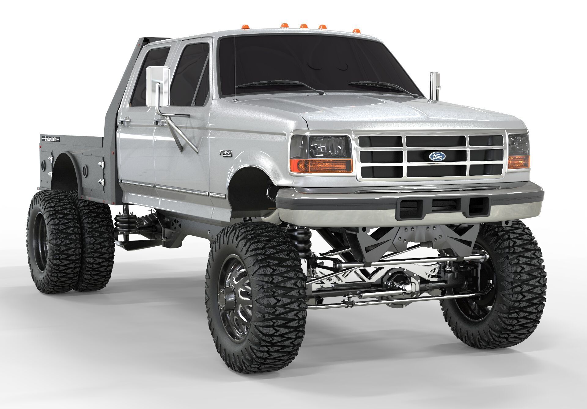 Generic F250 1998 Lifted truck 3D model | CGTrader