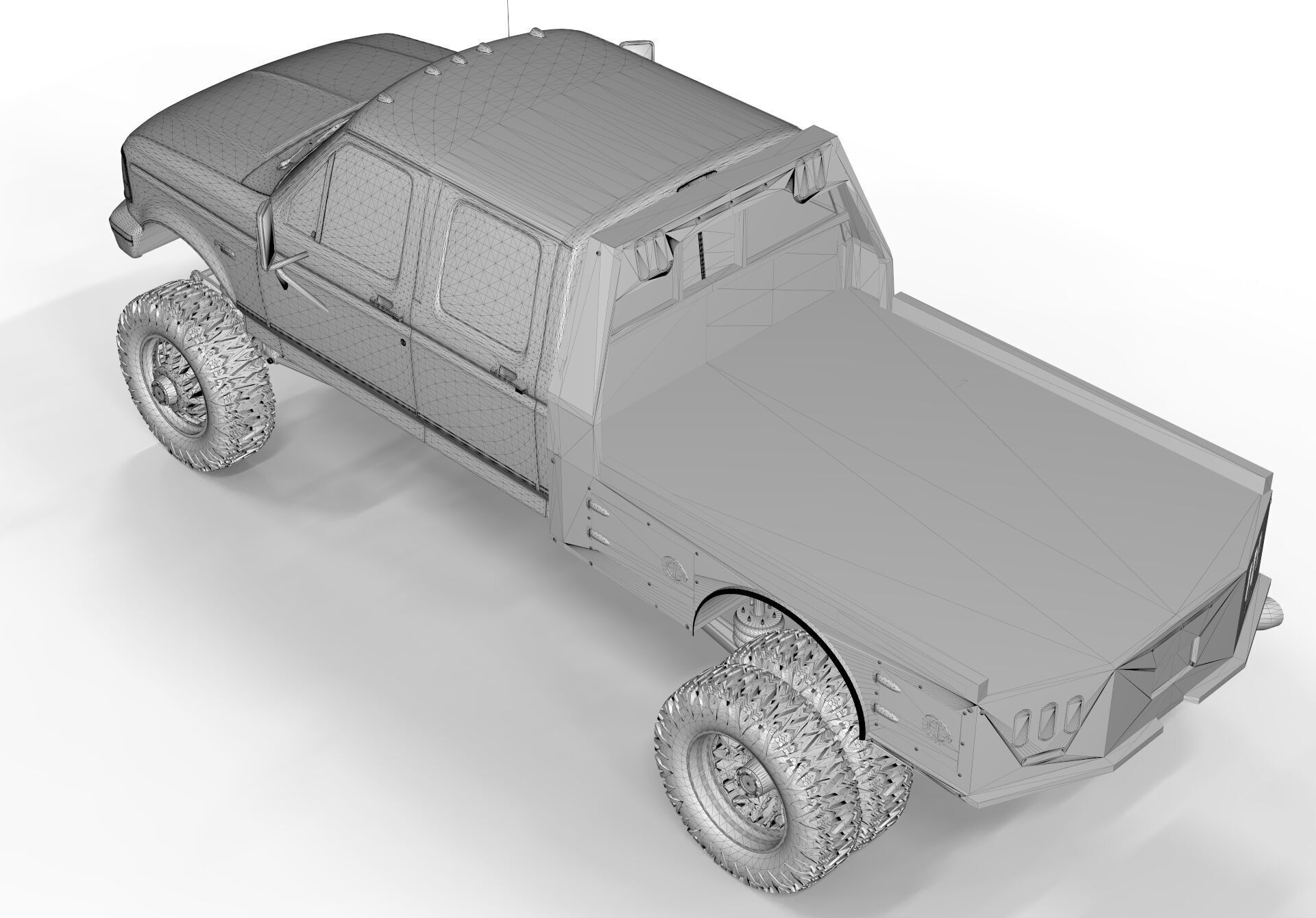 Generic F250 1998 Lifted truck 3D model | CGTrader