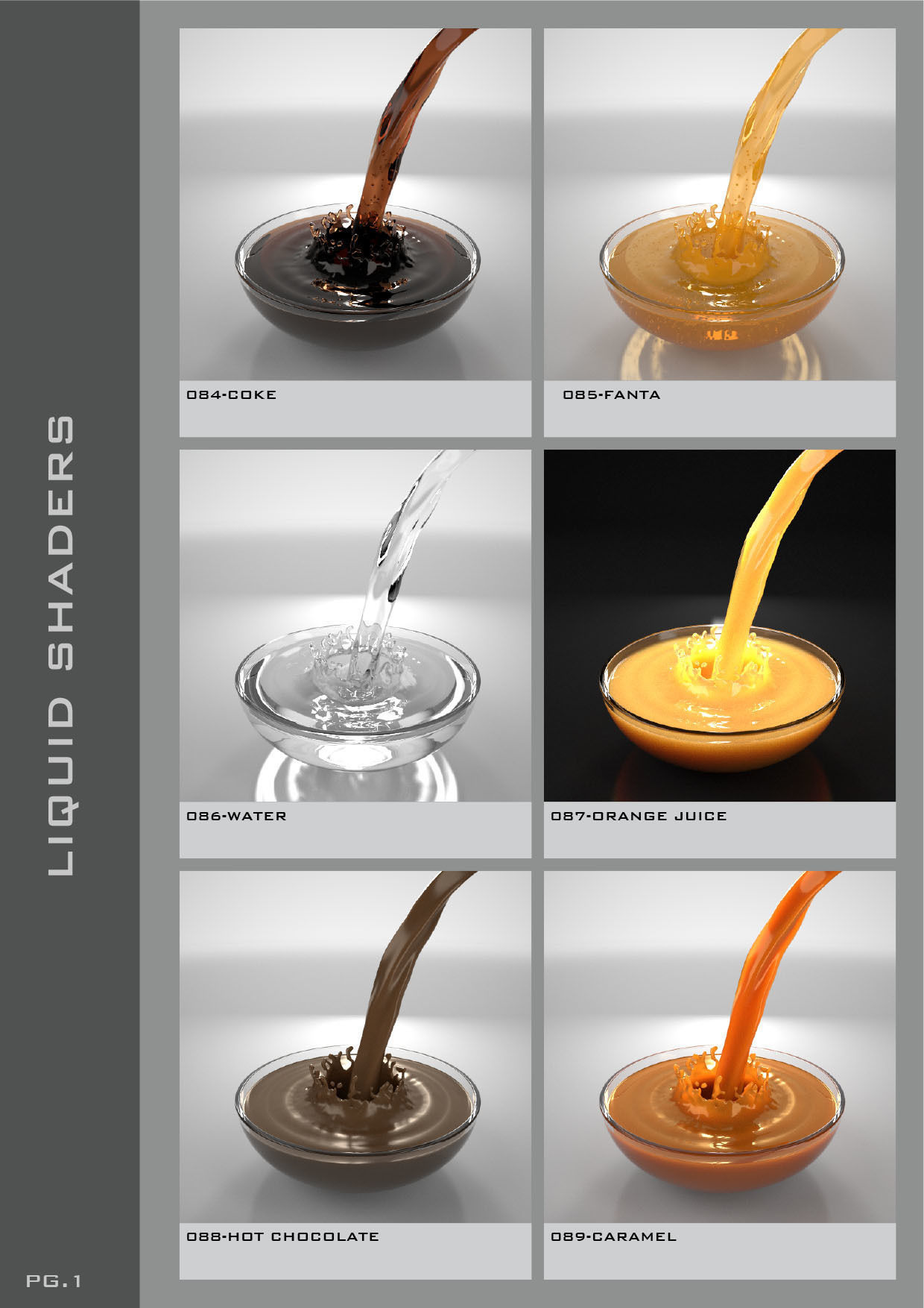 Shaders for VrayforC4D - Bundle 03 Liquid 3D model | CGTrader