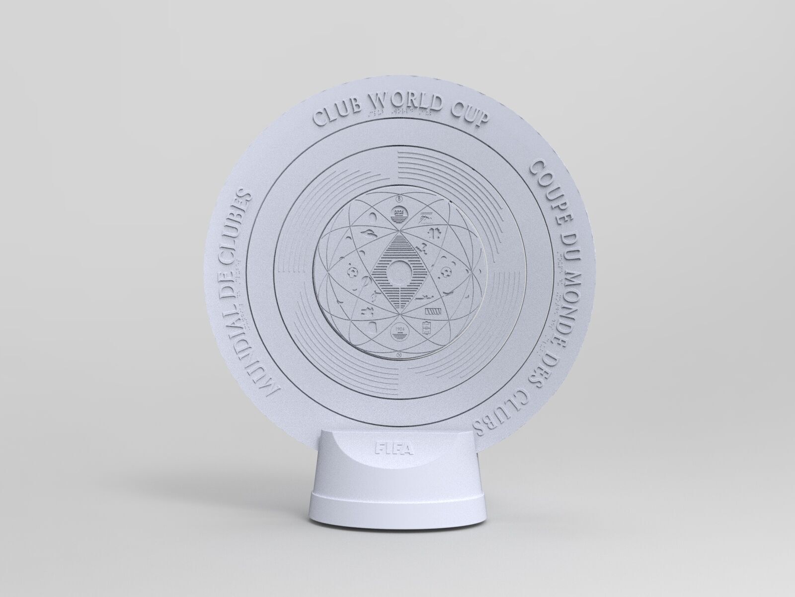 FIFA Club World Cup USA 2025 Trophy High-Detail 3D Model 3D model 3D ...