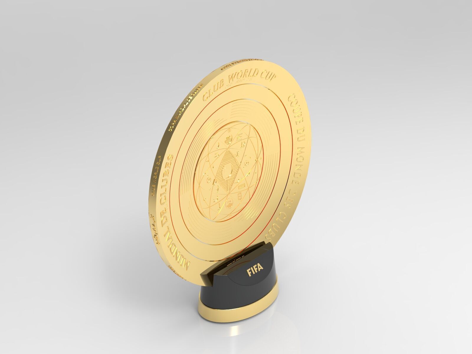 FIFA Club World Cup USA 2025 Trophy High-Detail 3D Model 3D model 3D ...