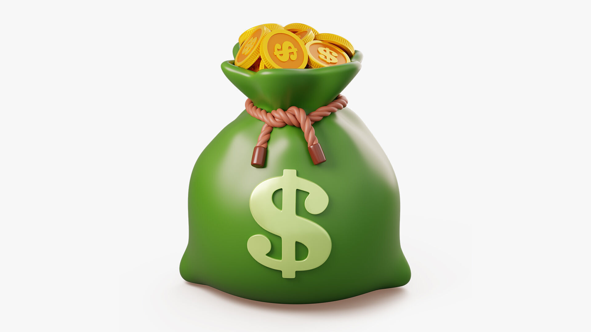 Stylized Money Bag 3D model | CGTrader