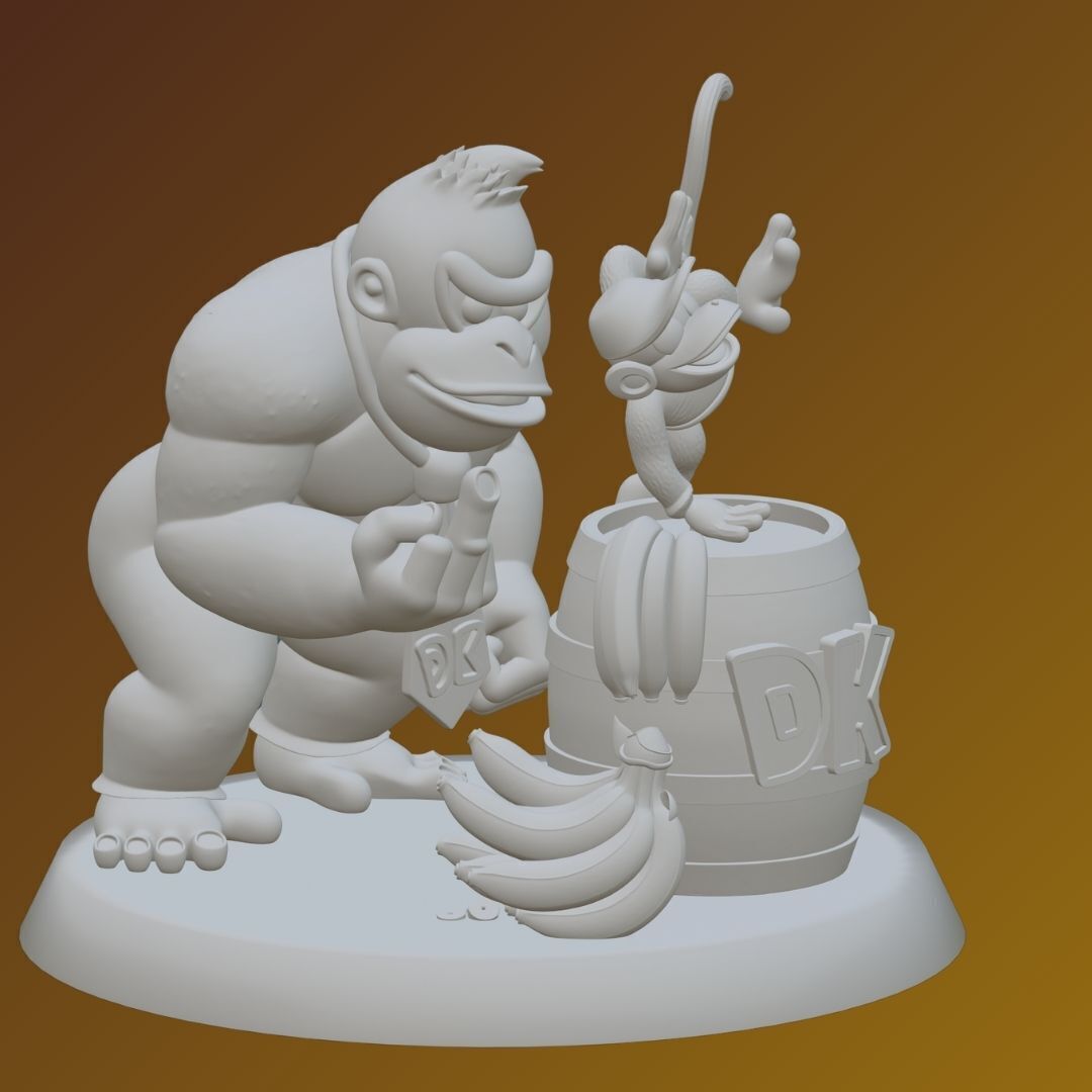 Donkey Kong 3D Printing STL 3D model 3D printable | CGTrader