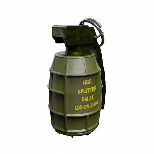 3D model Grenade DM 51 VR / AR / low-poly | CGTrader
