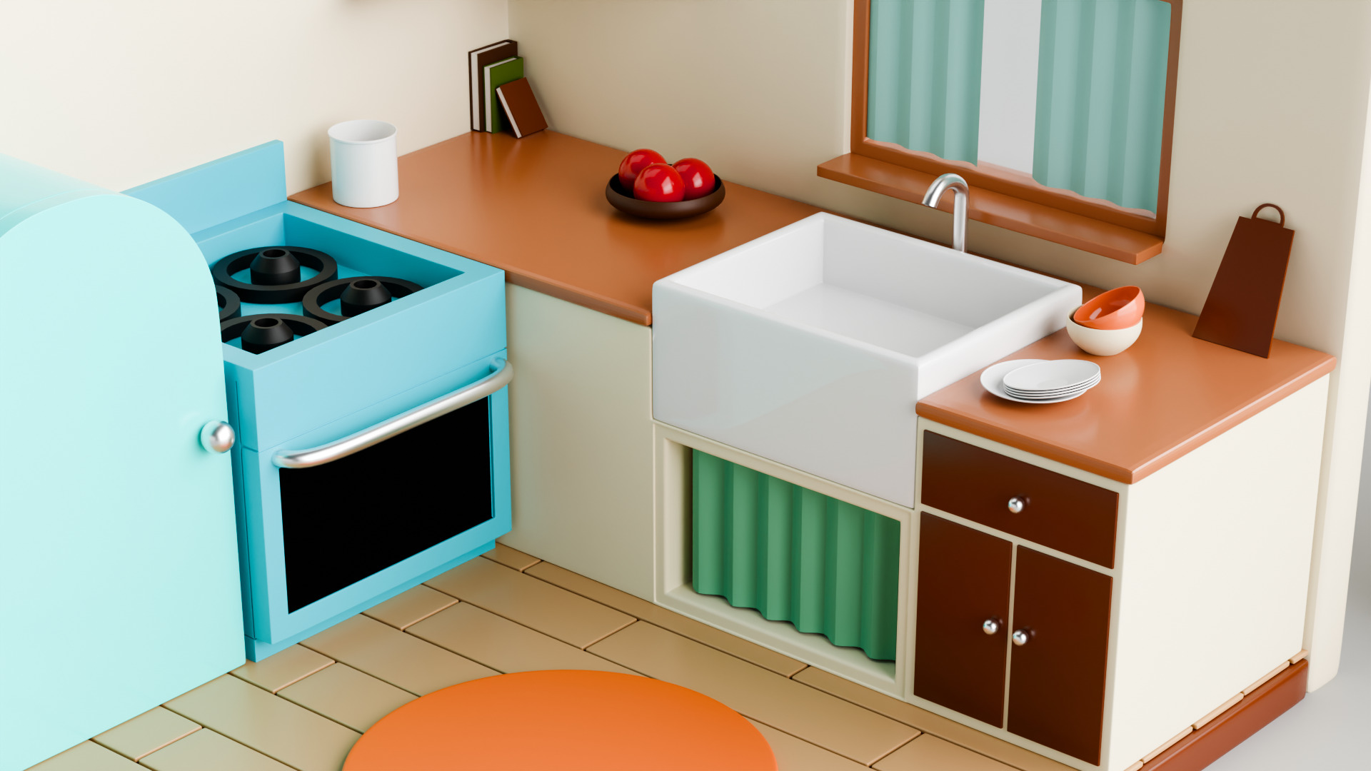Modern Home Interior 3D Model Pack free VR / AR / low-poly 3D model ...