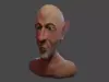 Ultra-Realistic Bald Male Head High-Res with Detailed Textures 3D model ...