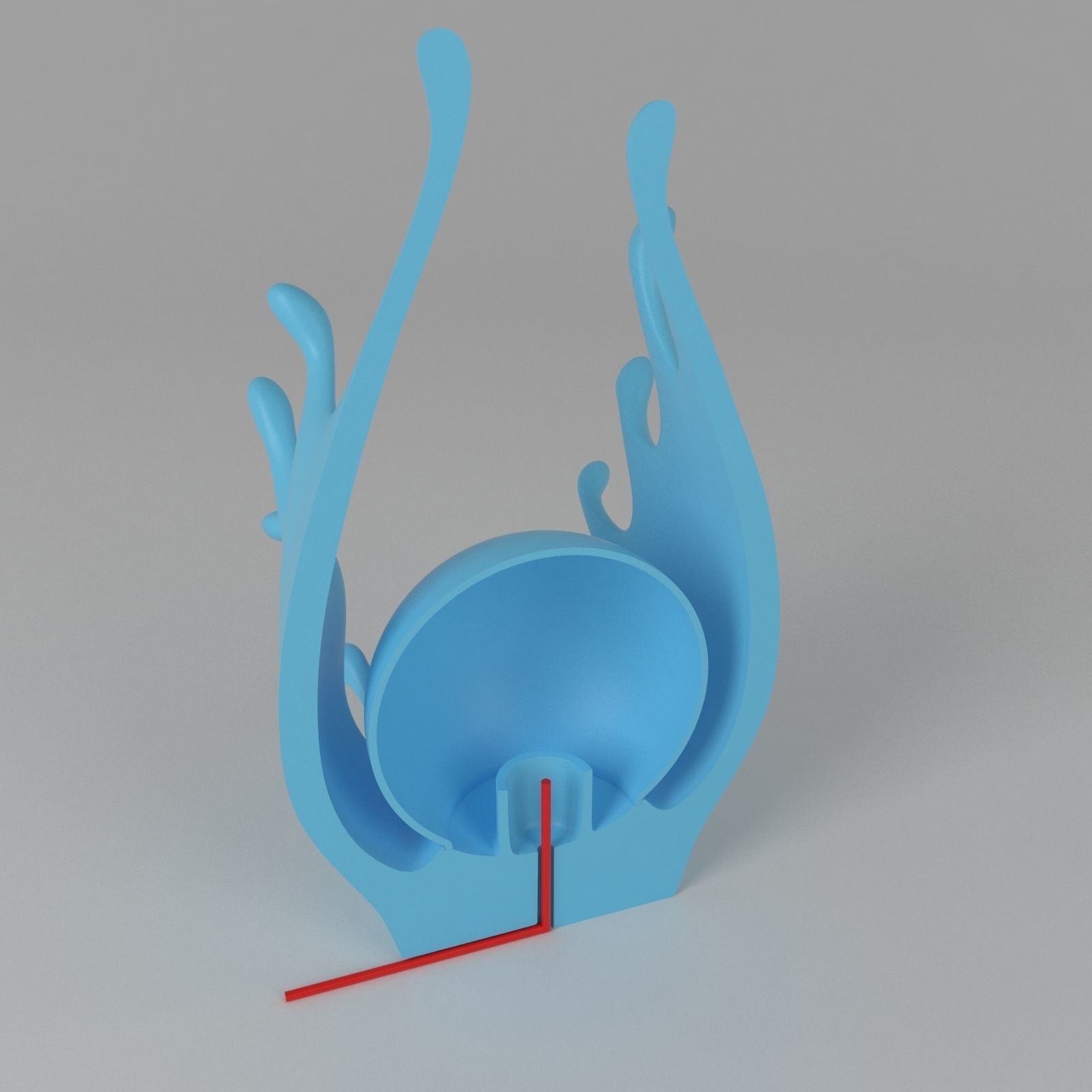 Table lamp splash 3d print 3D model 3D printable | CGTrader