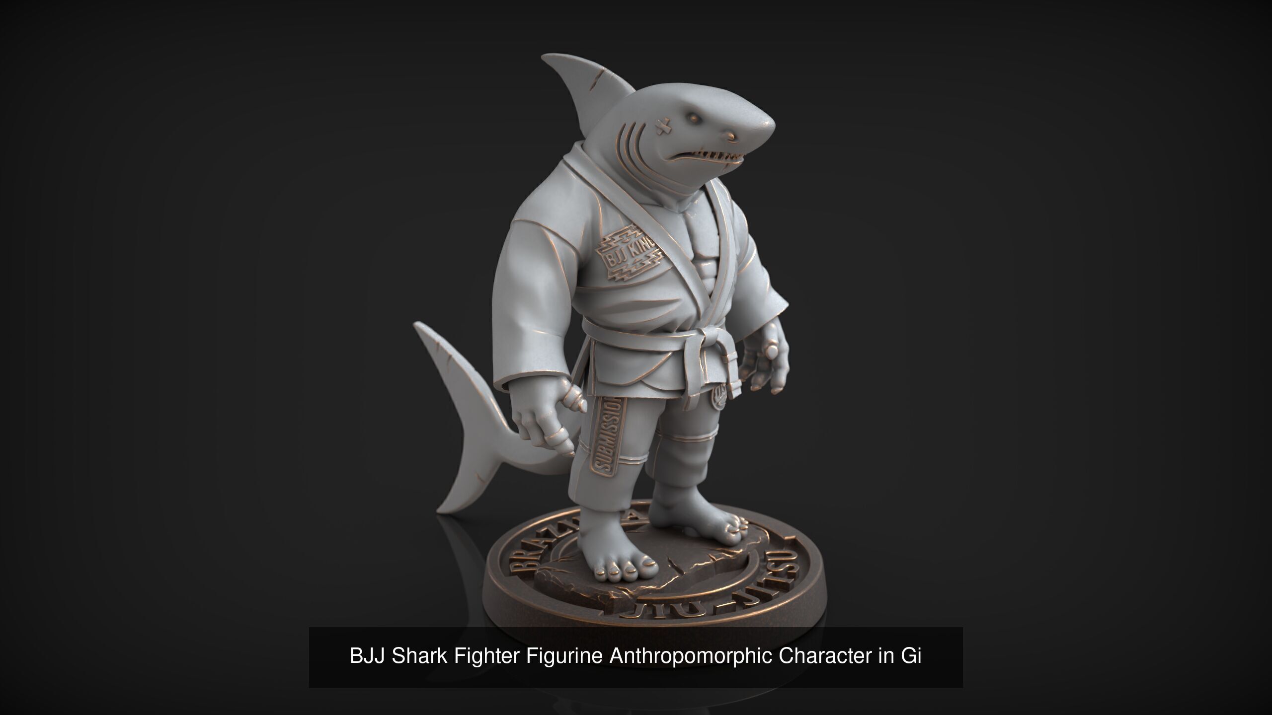 Brazilian Jiu-Jitsu Animal Fighters 3D Model Collection 3D printable ...