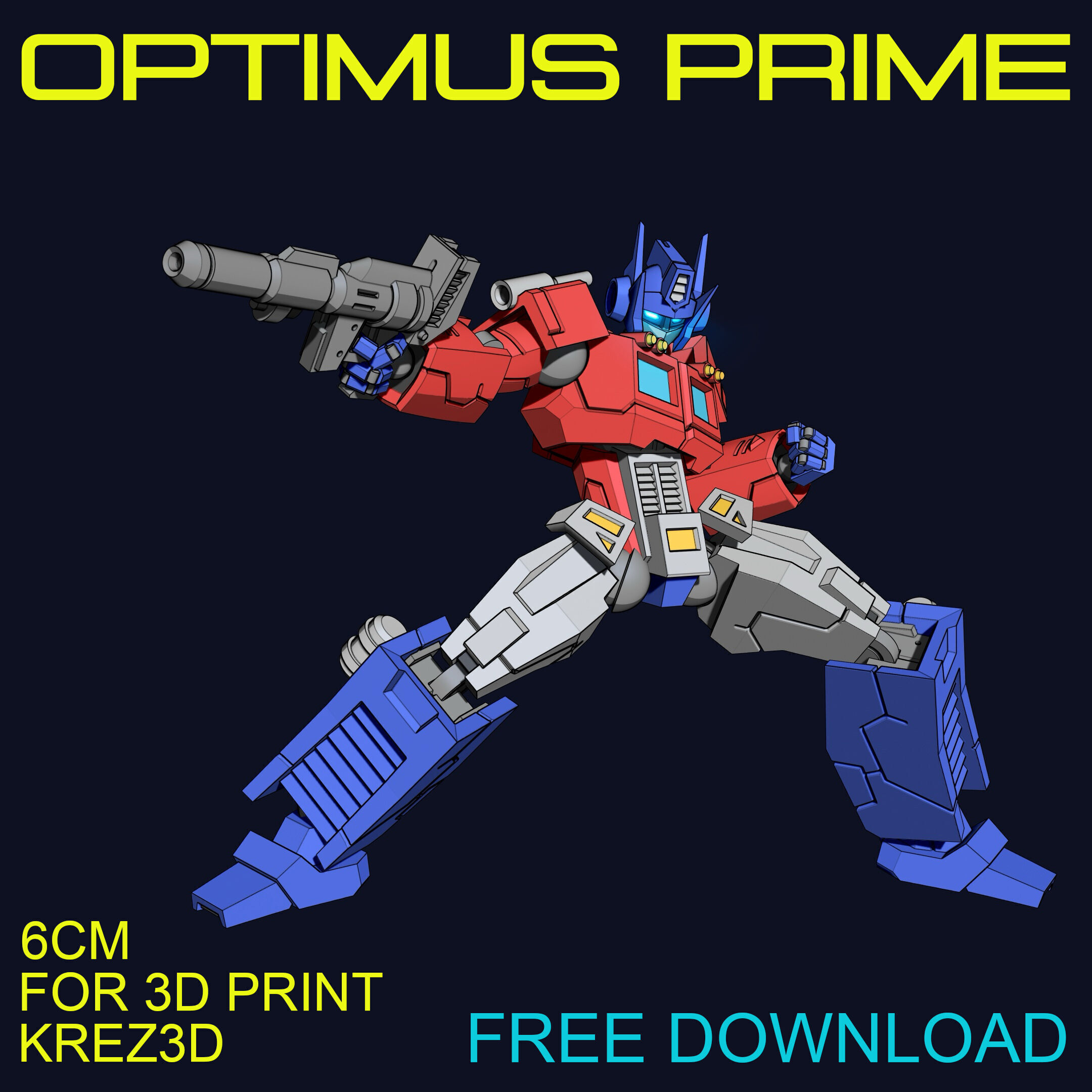Optimus Prime free 3D model 3D printable | CGTrader