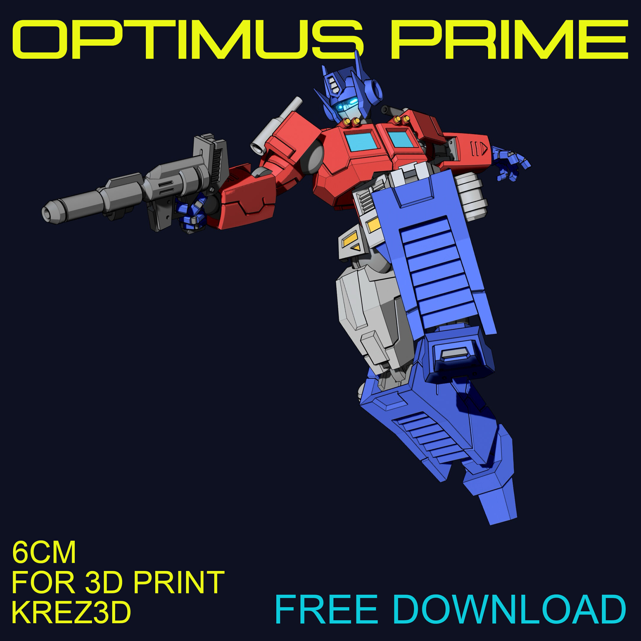 Optimus Prime free 3D model 3D printable | CGTrader
