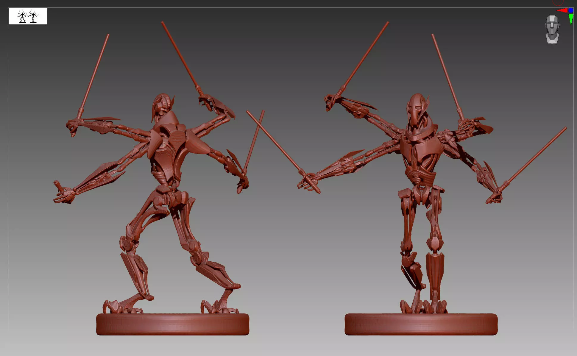 Star Wars General Grievous STL and OBJ 3D model 3D printable | CGTrader