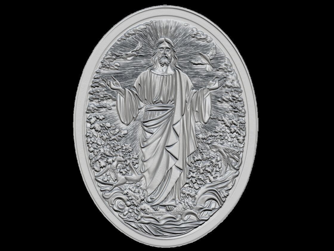 Jesus Christ Resurrection Relief Sculpture 3D model 3D printable | CGTrader
