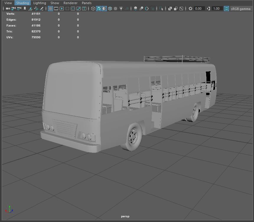 3D model Tamil Nadu State Road Transport Corporation Bus 3D Model VR ...