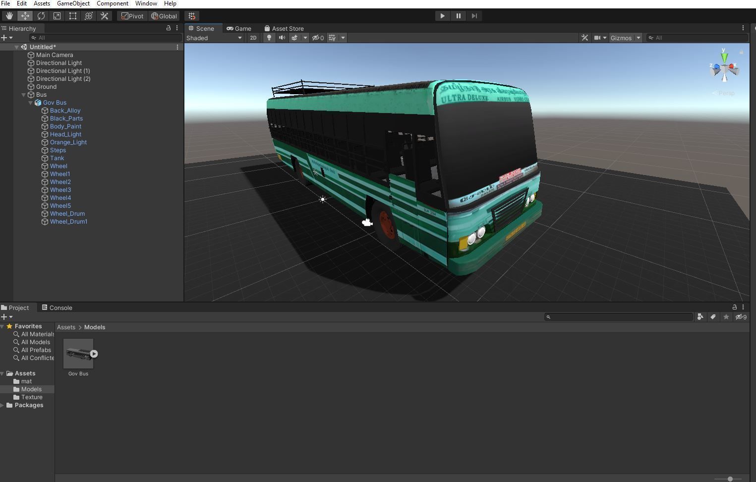 3D model Tamil Nadu State Road Transport Corporation Bus 3D Model VR ...
