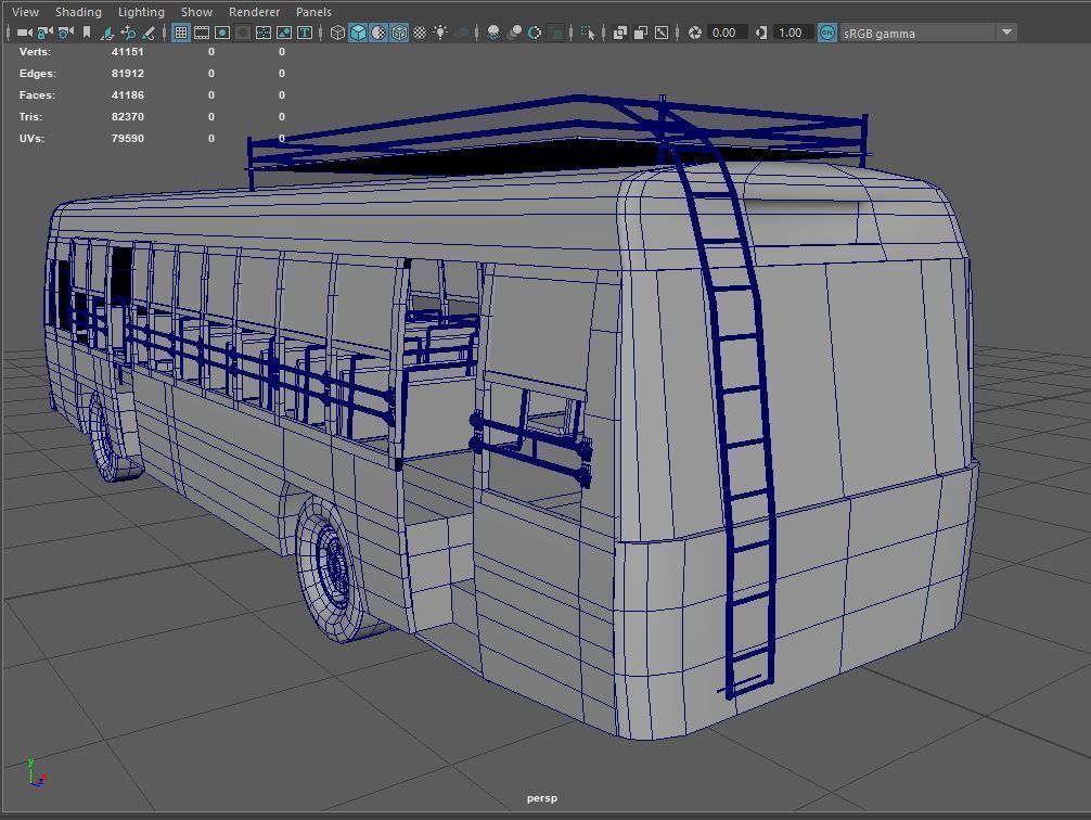 3D model Tamil Nadu State Road Transport Corporation Bus 3D Model VR ...