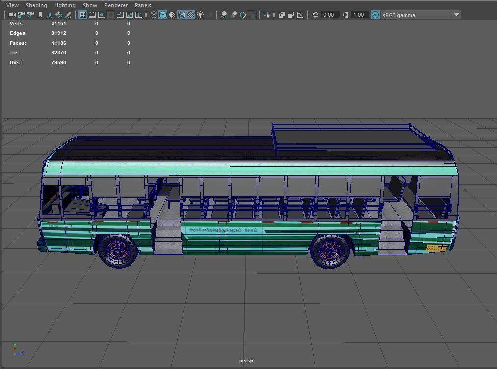 3D model Tamil Nadu State Road Transport Corporation Bus 3D Model VR ...