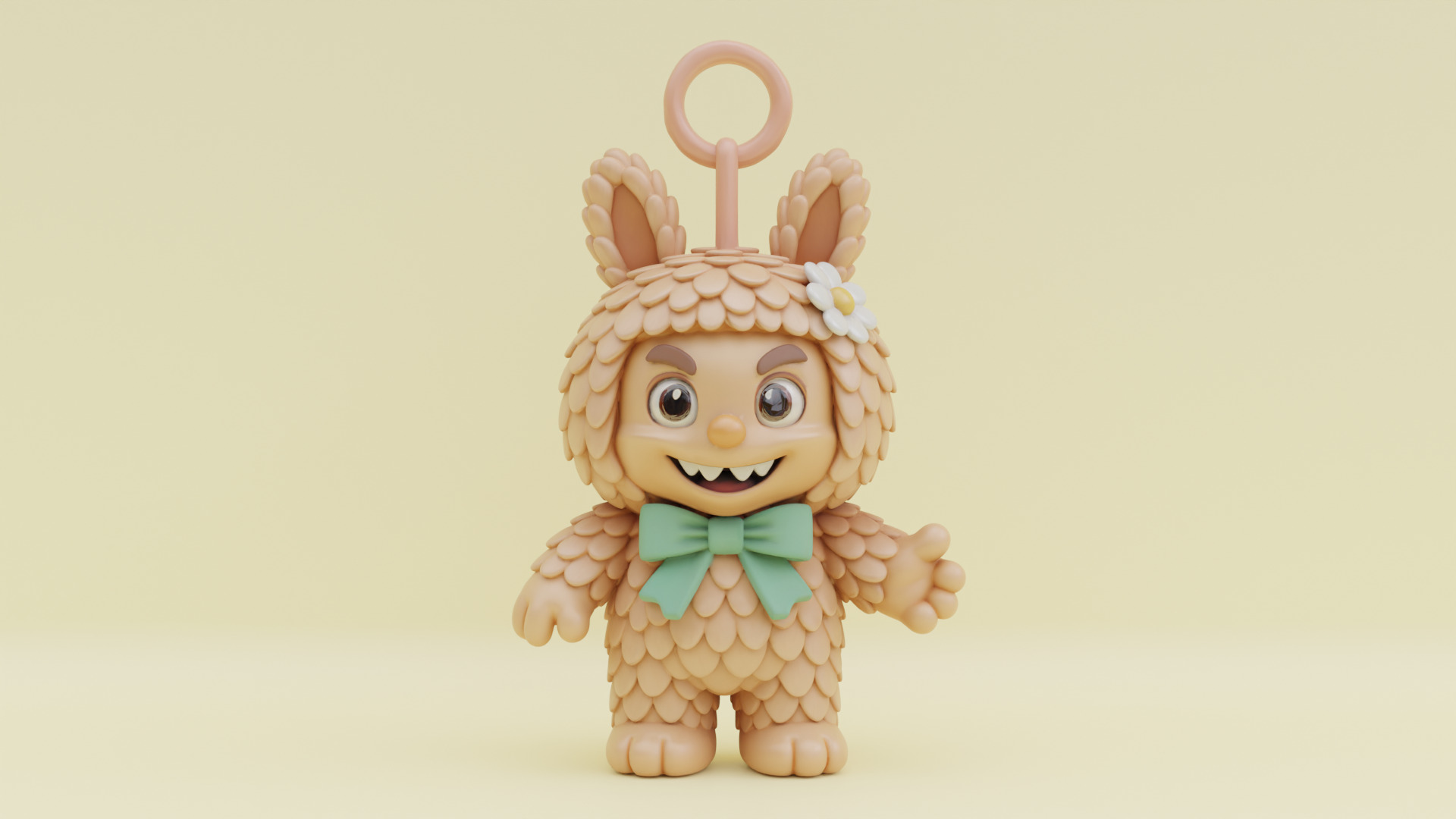 3D model Labubu Keychain Plush Character VR / AR / low-poly | CGTrader